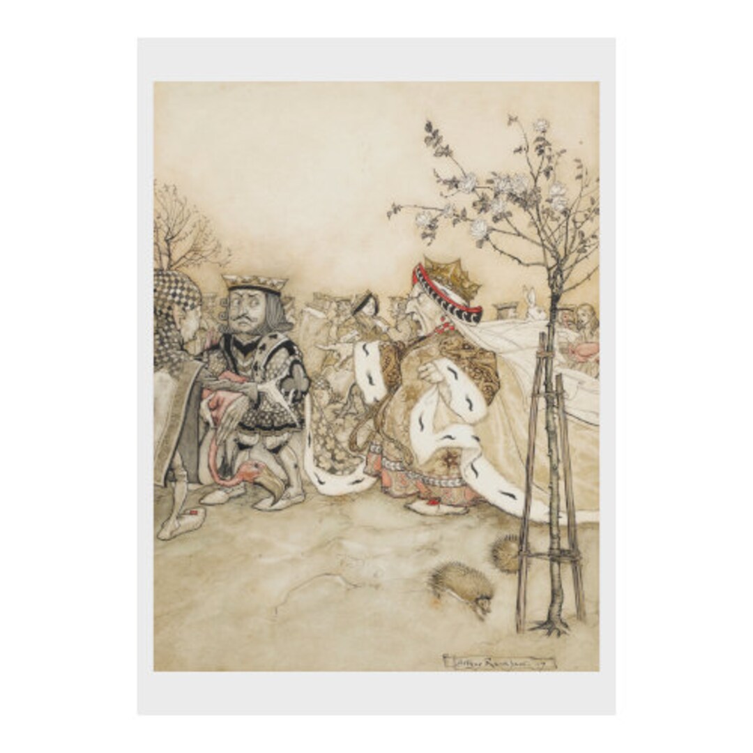 Arthur Rackham - an Illustration of the Queen of Hearts From "alice's ...