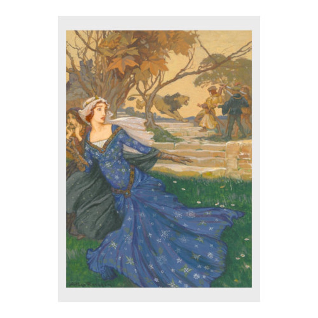 Arthur Rackham, Guinevere, Stories, King, Fairy, Tale, Print ...