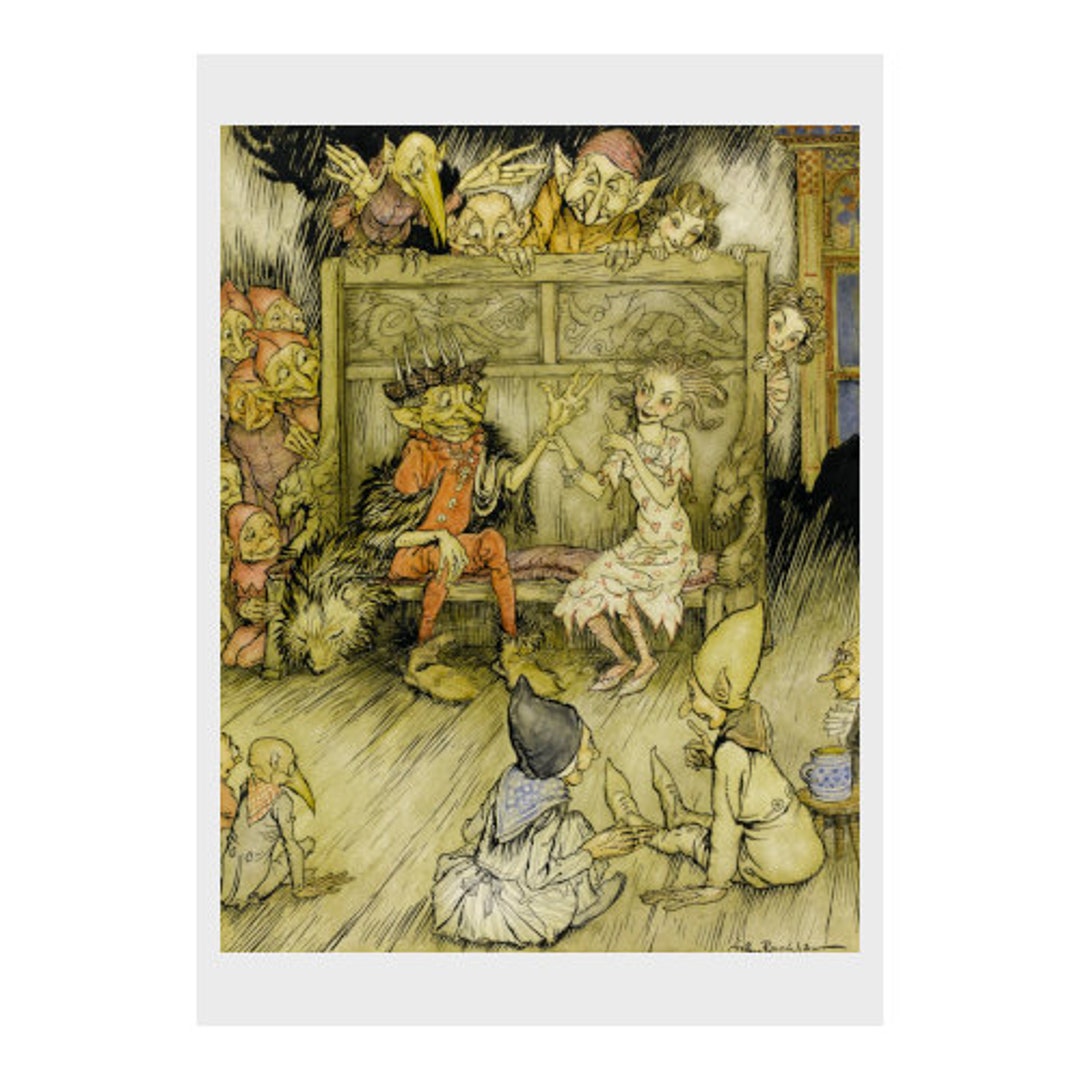 Arthur Rackham, She Took Him by the Wrist Until He Clucked, Hans ...