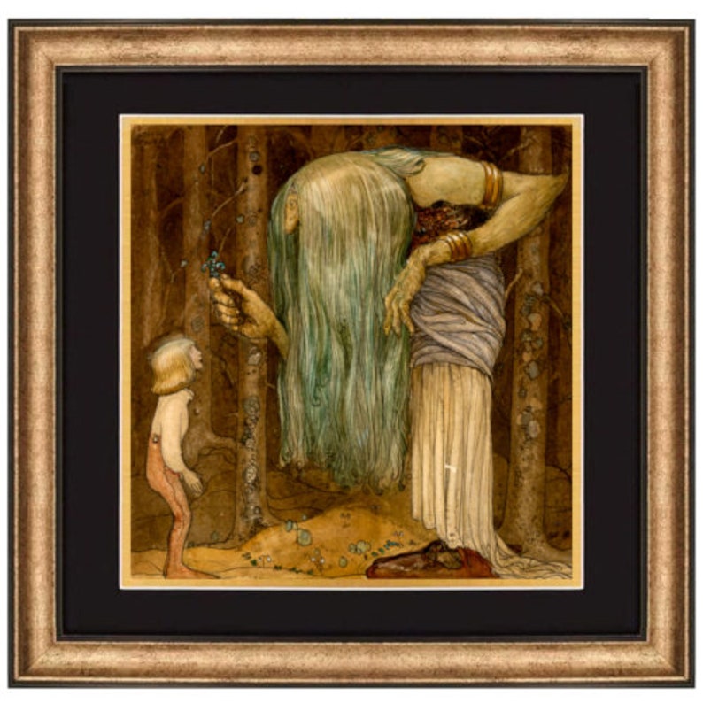 John Bauer, the Magic Place, Trolls, Myth, Legend, Fairy, Tale, Print ...