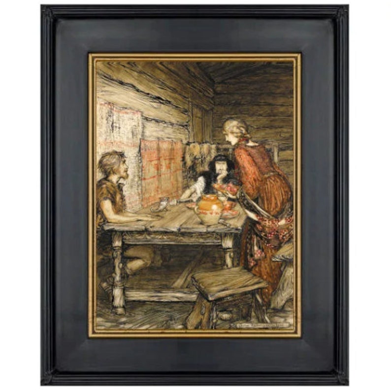 Arthur Rackham, Rhinegold, Valkyrie, Fairy, Tale, Print, Illustration ...