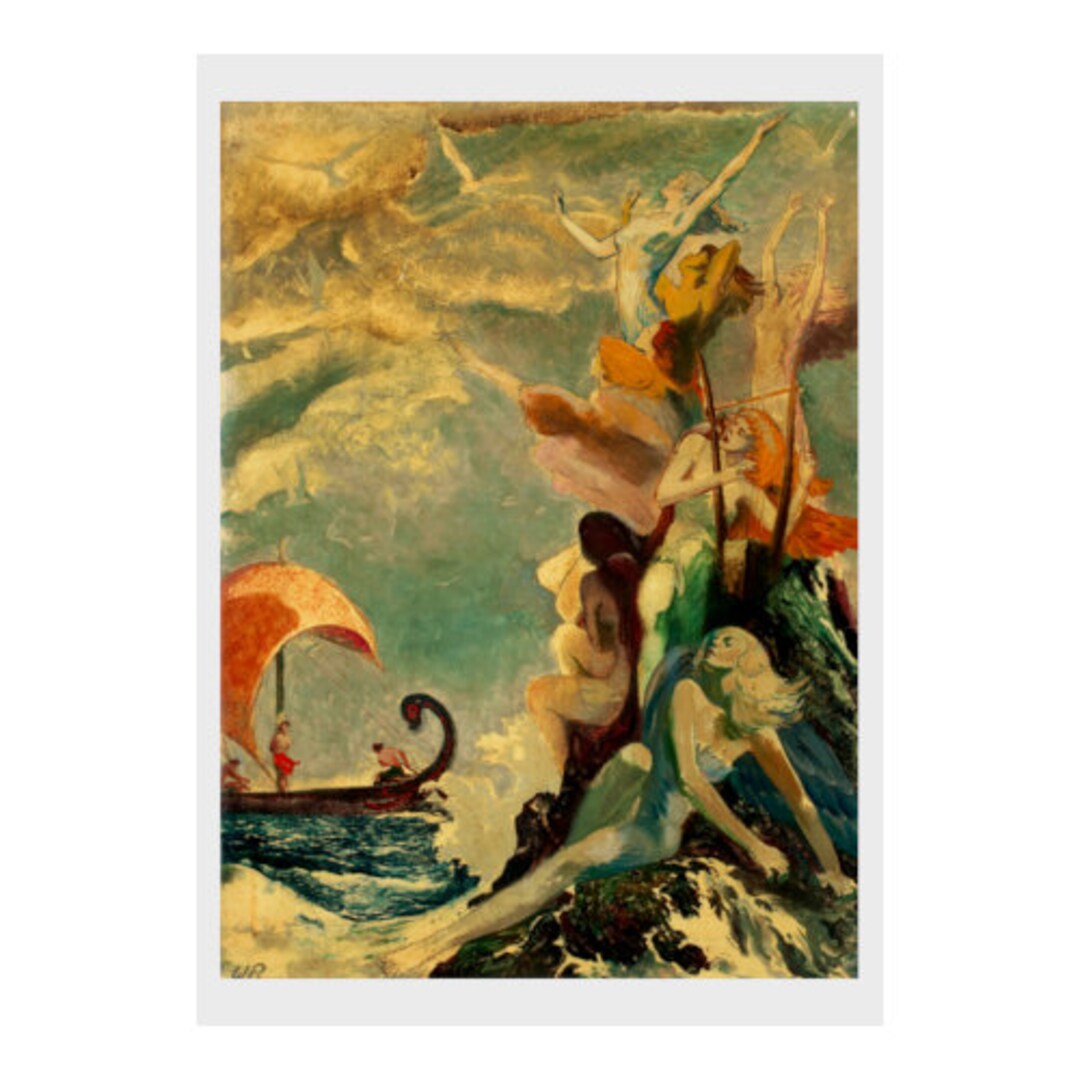 Willy Pogany, Ulysses, Sirens, Myth, Legend, Fairy, Tale, Print ...