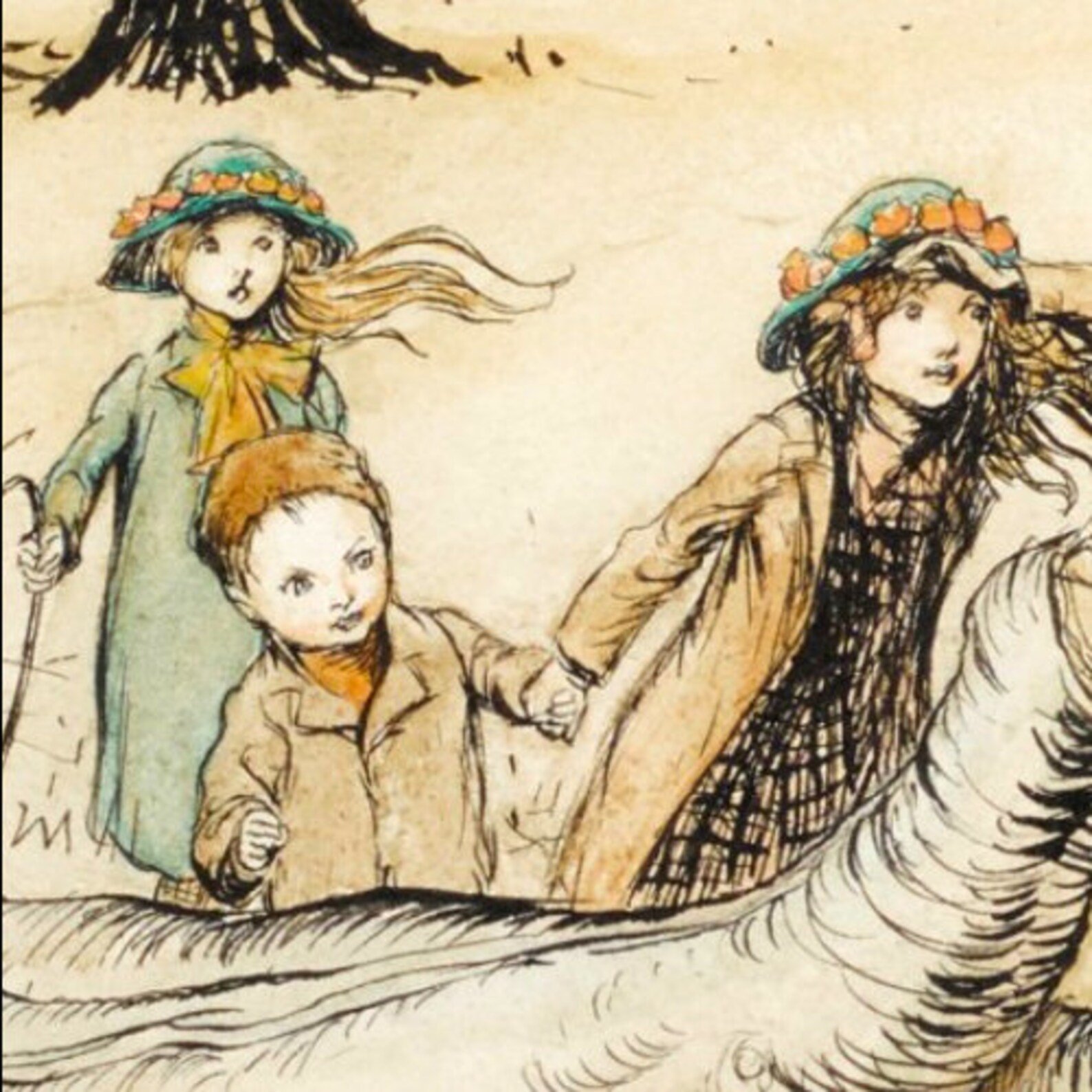 Arthur Rackham, Peter Pan in Kensington Gardens, Fairy, Tale, Print ...