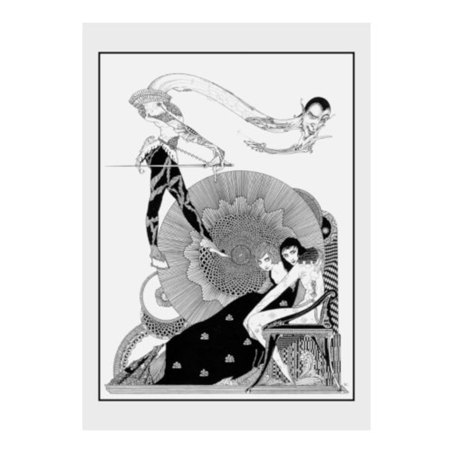 Harry Clarke, Faust, Goethe, Frontispiece, Tale, Print, Illustration ...