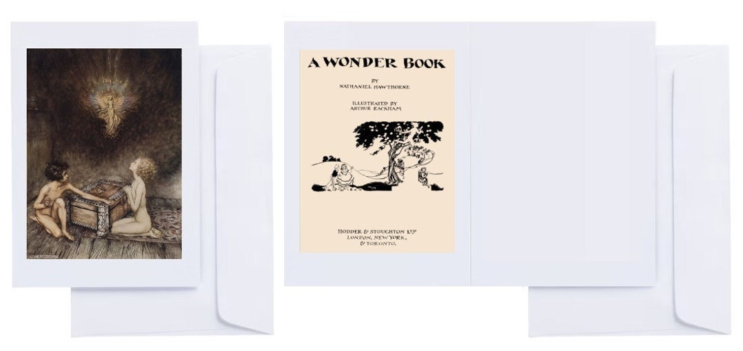 Arthur Rackham hawthorne's Wonder Book 1922: 16 Greeting Cards C6 ...