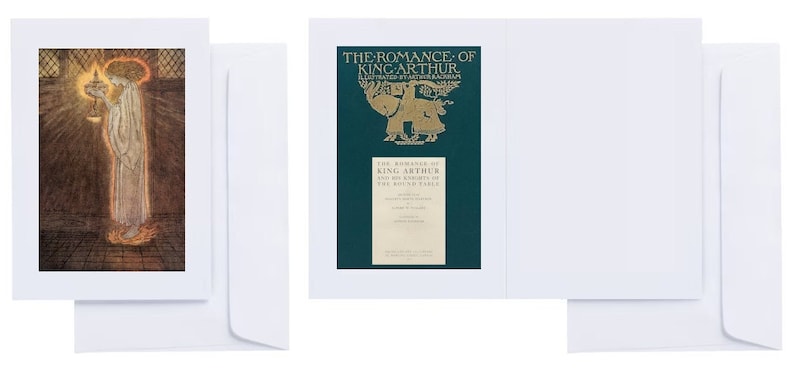 Arthur Rackham - "the Romance of King Arthur and His Knights of the ...