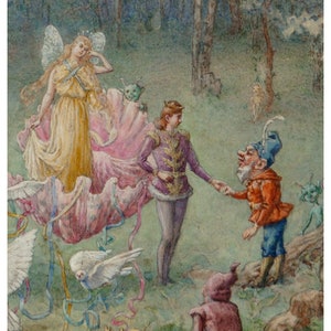 Montagu Barstow, the King and Queen of the Fairies Meeting the Forest ...