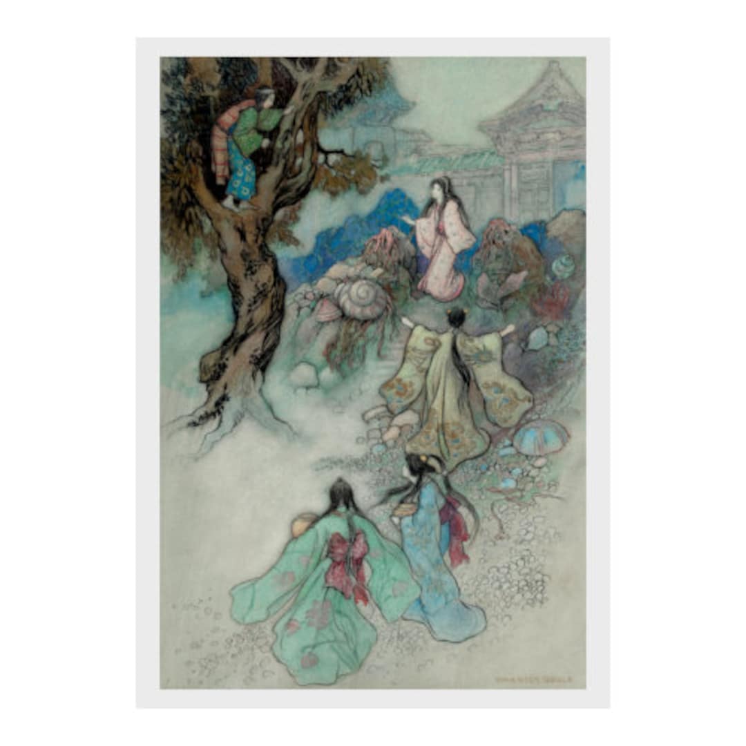 Warwick Goble, Sea King, Magic Jewels, Green Willow, Japanese, Fairy ...