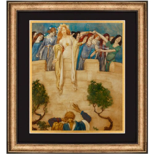 William Russell Flint, King Arthur, Knights, Round Table, Myth, Legend ...