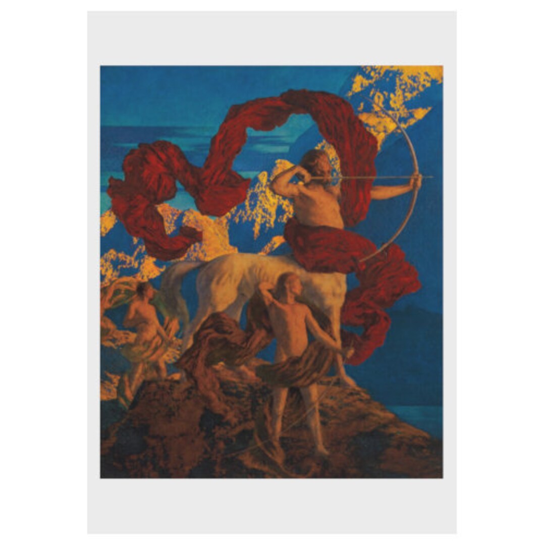 Maxfield Parrish, Jason, Chiron, Tanglewood, Myth, Legend, Fairy, Tale ...