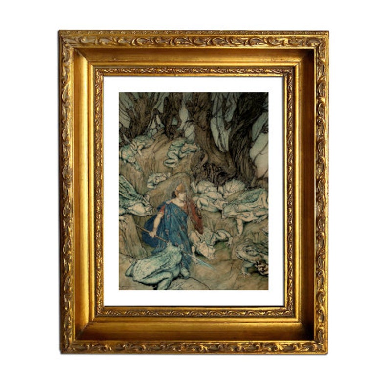 Arthur Rackham, Art, Giant Toads, Irish, Stephens, Fairy, Tale, Print ...