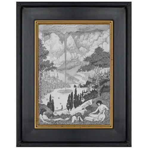 Sidney H Sime, Gods, Pegana, Dunsany, Fairy, Tale, Print, Illustration ...