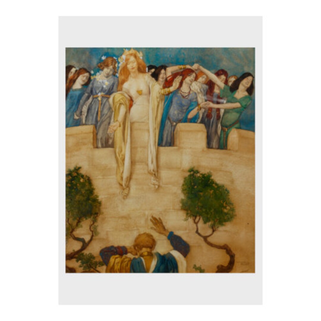 William Russell Flint, King Arthur, Knights, Round Table, Myth, Legend ...