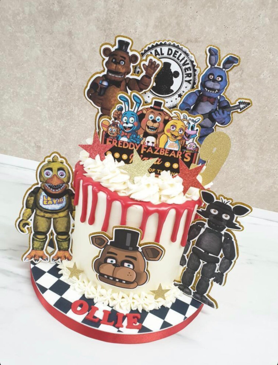 Five Nights at Freddys Cake Topper Set, Five Night at Freddys Cake ...