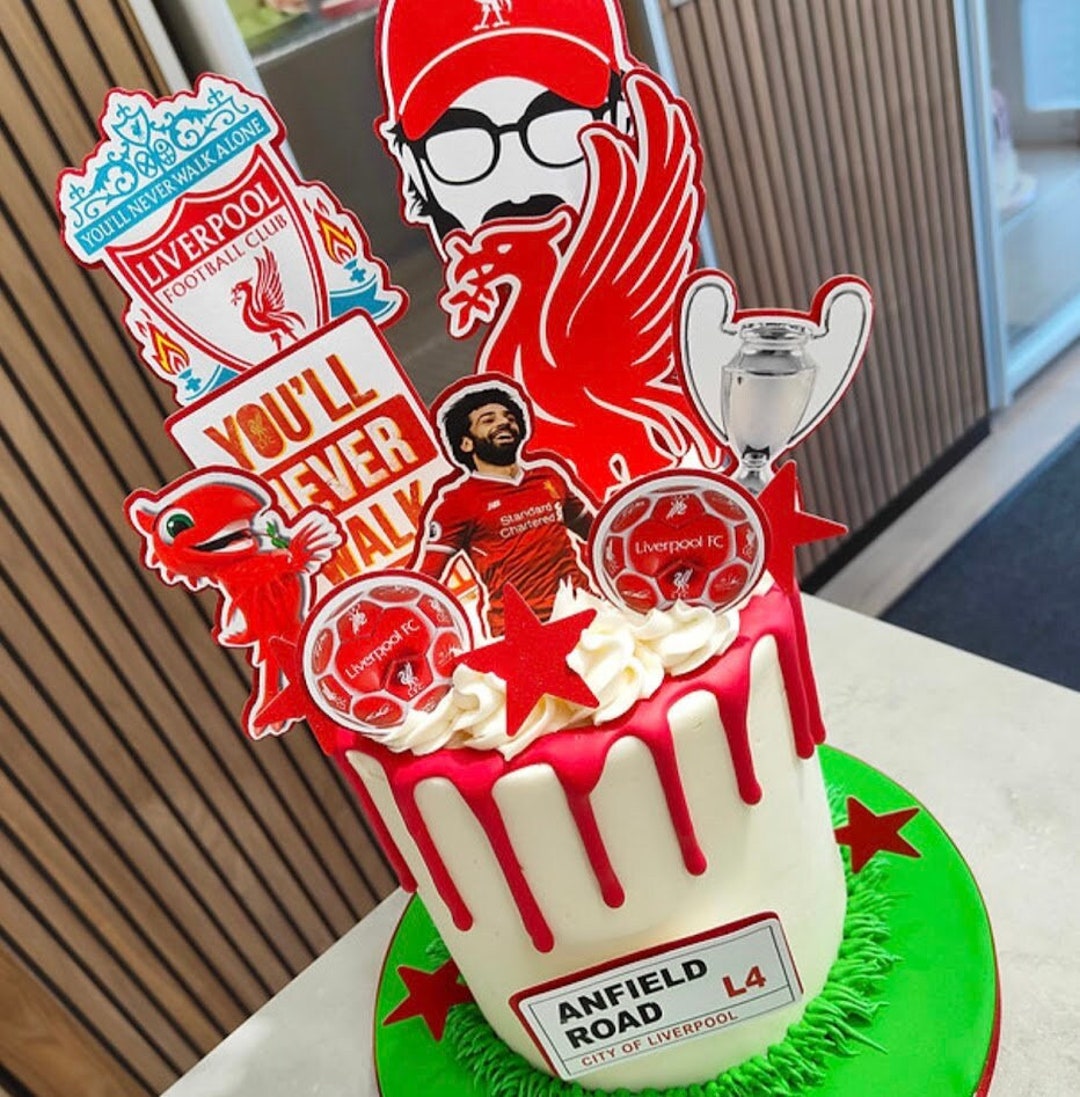 Football Cake Topper LFC Cake Topper Soccer Cake Topper - Etsy Australia