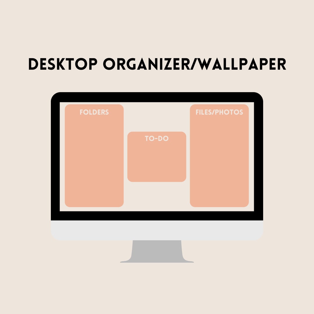 Desktop Wallpaper Organizer, Computer Background Organizer, Aesthetic ...