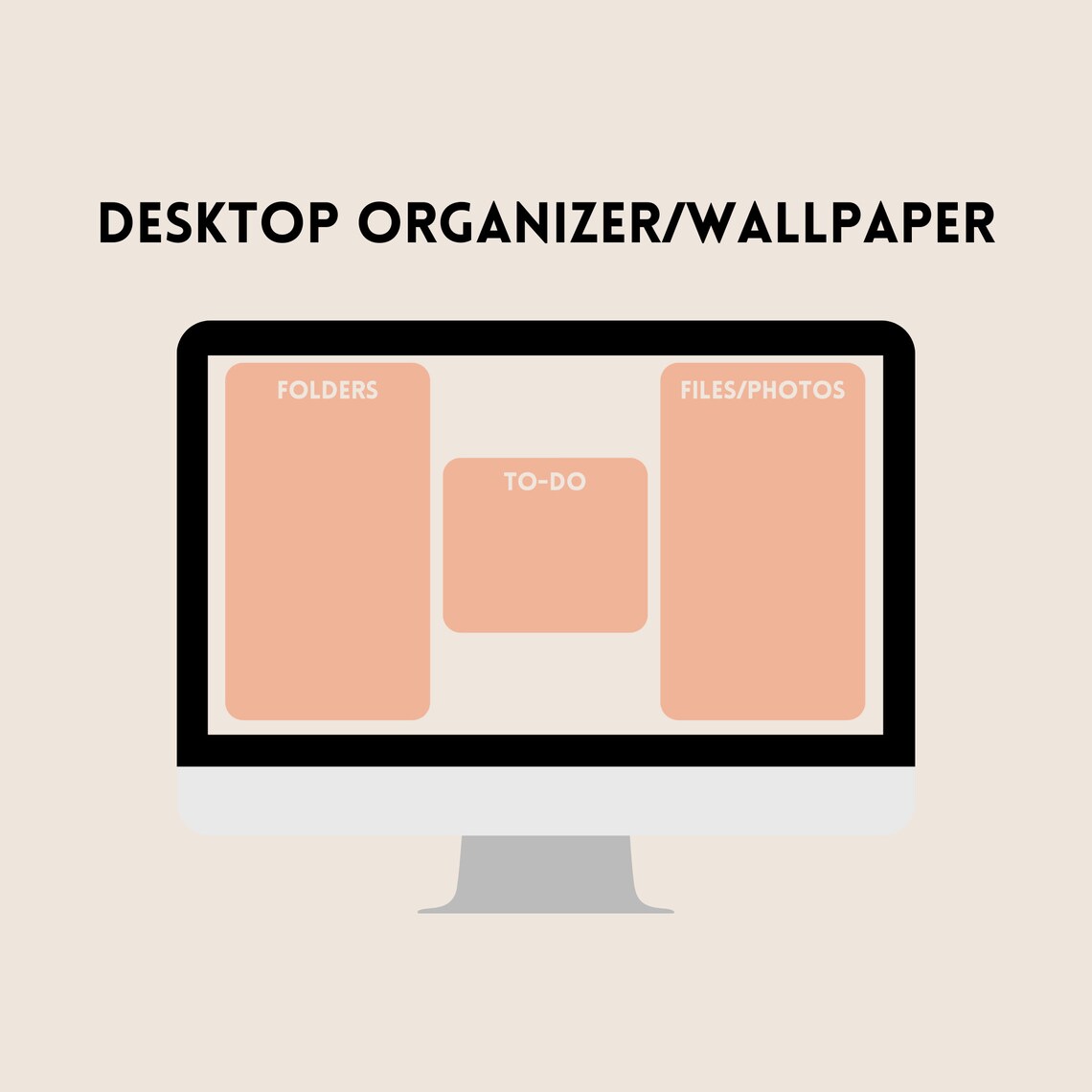 Desktop Wallpaper Organizer, Computer Background Organizer, Aesthetic ...