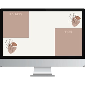 Simple Desktop Wallpaper Organizer, Desktop Wallpaper Organizer, Beige ...