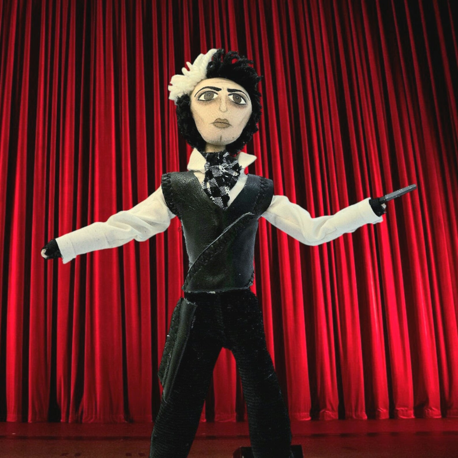 Sweeney Todd Doll, Handmade and Handpainted Sweeney Todd Art Doll - Etsy