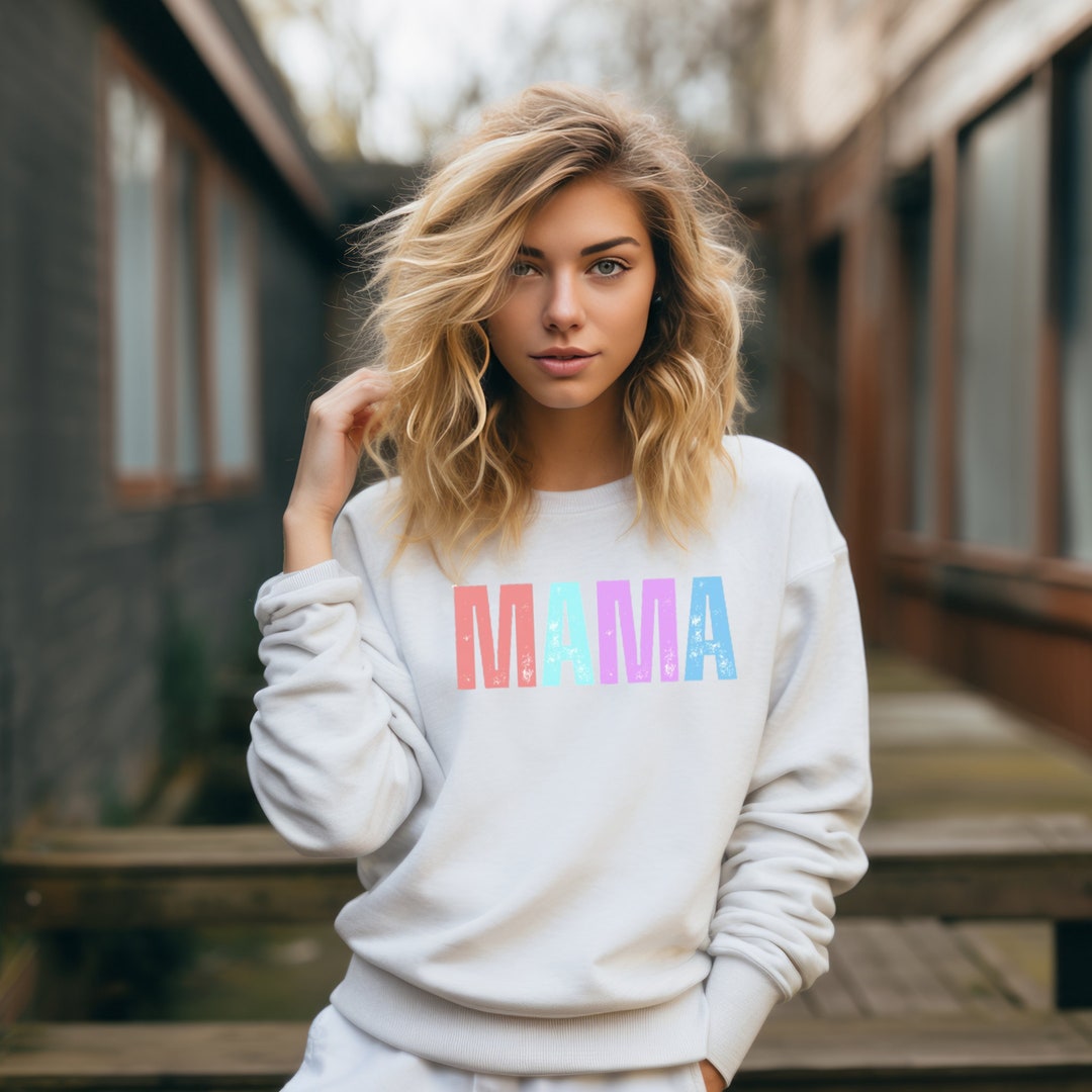 Comfort Color Mama Sweatshirt, Mom Mommy Crewneck, Mother's Day Gift ...