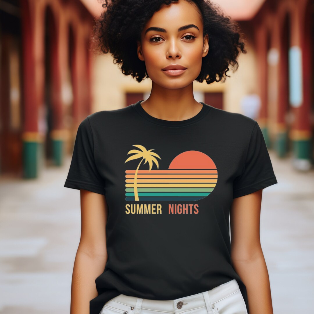 Summer Nights, Sunsets Beach Shirt, Vacation Travel Tee, Top Seller ...