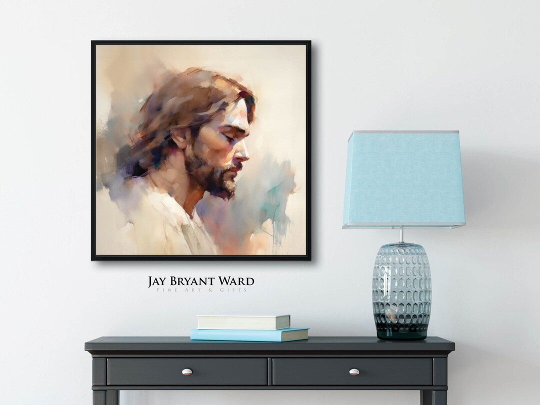 Jesus ART PRINT - in Humility Our Savior by Jay Bryant Ward | Jesus ...