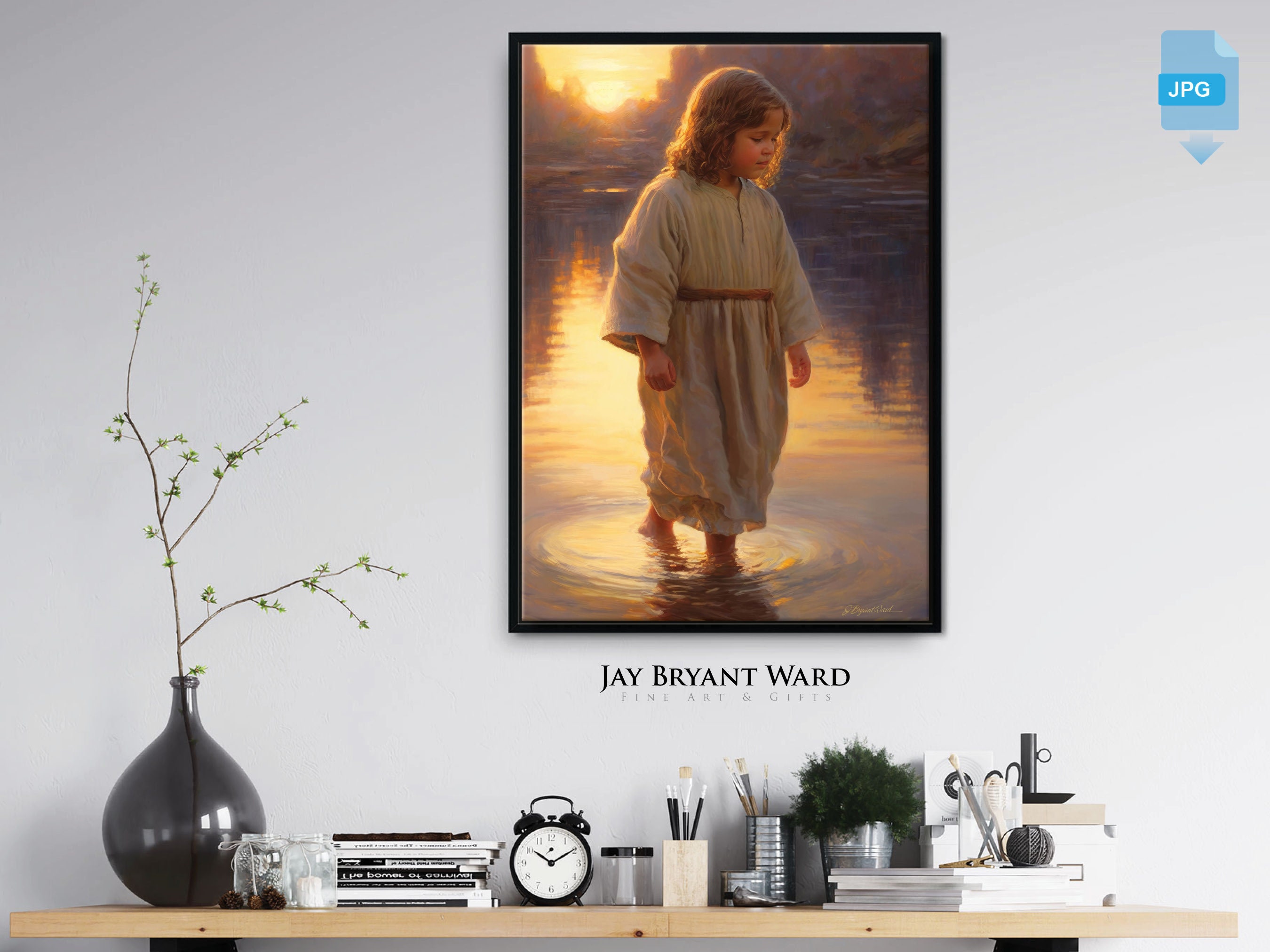 Young Jesus PRINTABLE Art DOWNLOAD - Beginning of Miracles by Jay ...