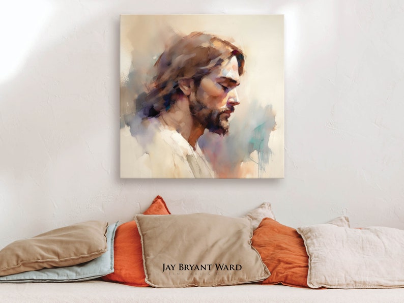 Jesus ART PRINT in Humility Our Savior by Jay Bryant Ward - Etsy