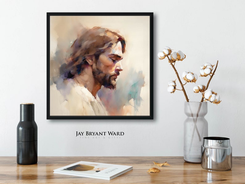Jesus ART PRINT in Humility Our Savior by Jay Bryant Ward - Etsy