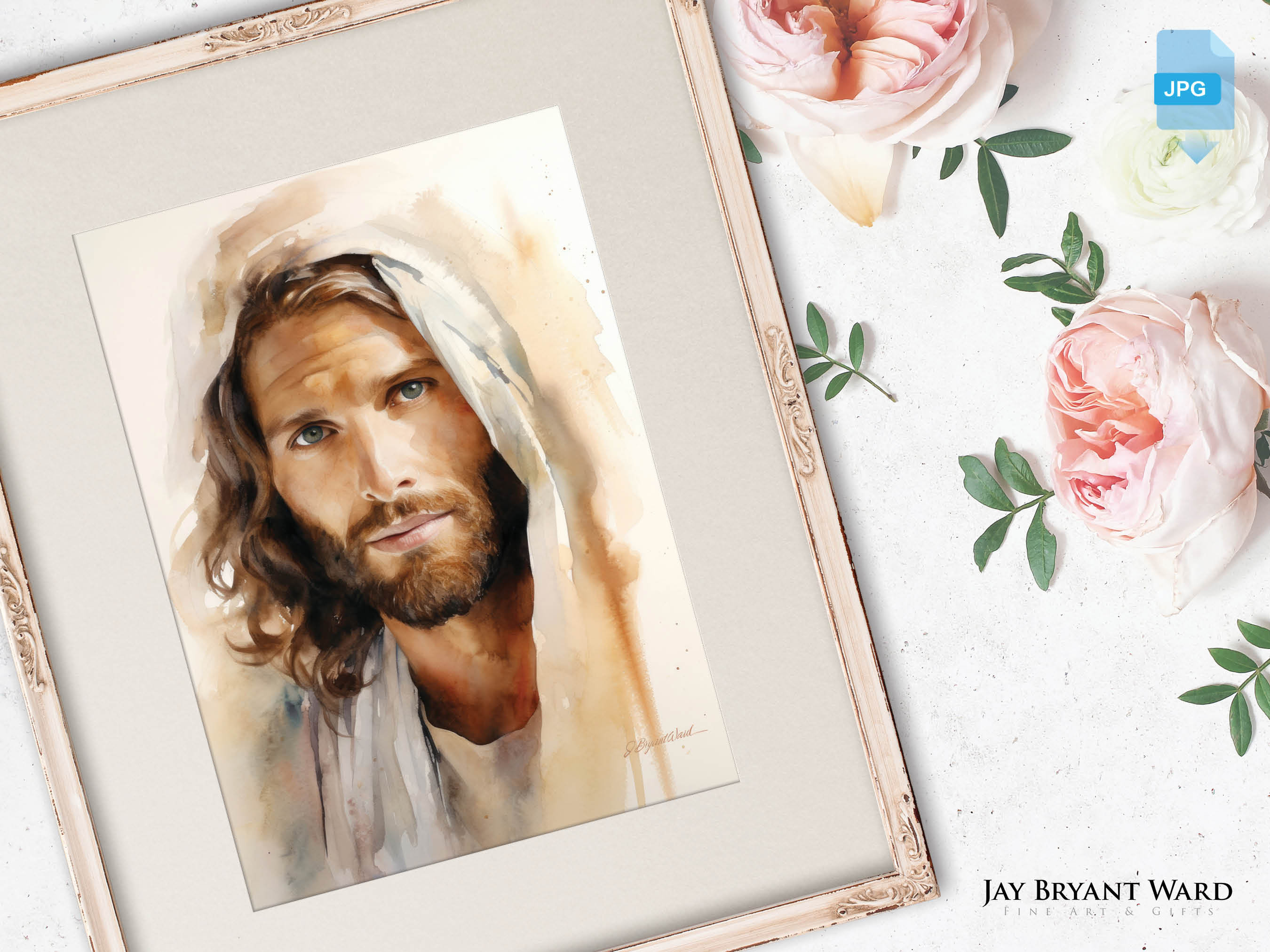 Gentile Savior PRINTABLE Art DOWNLOAD - by Jay Bryant Ward | Christian Art Print Inspirational ...