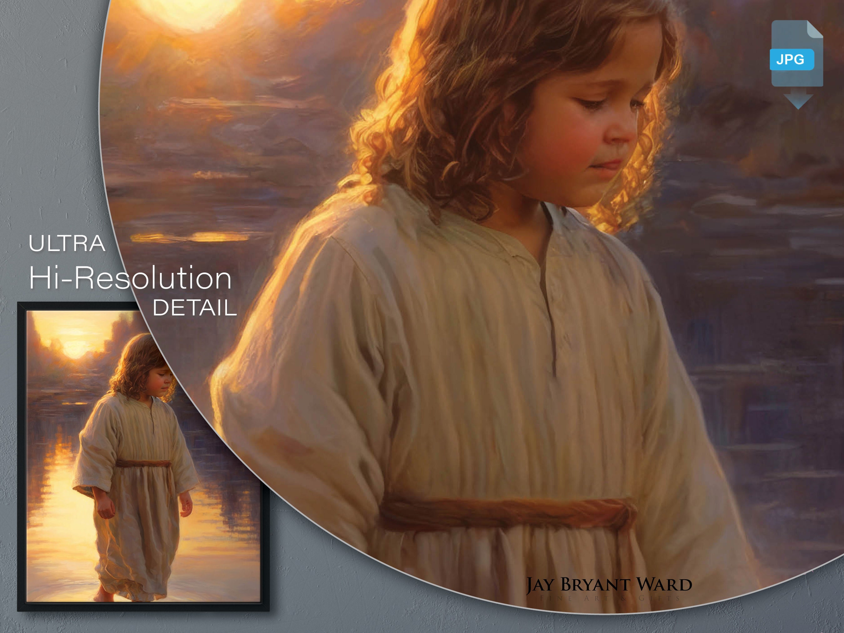 Young Jesus PRINTABLE Art DOWNLOAD - Beginning of Miracles by Jay ...