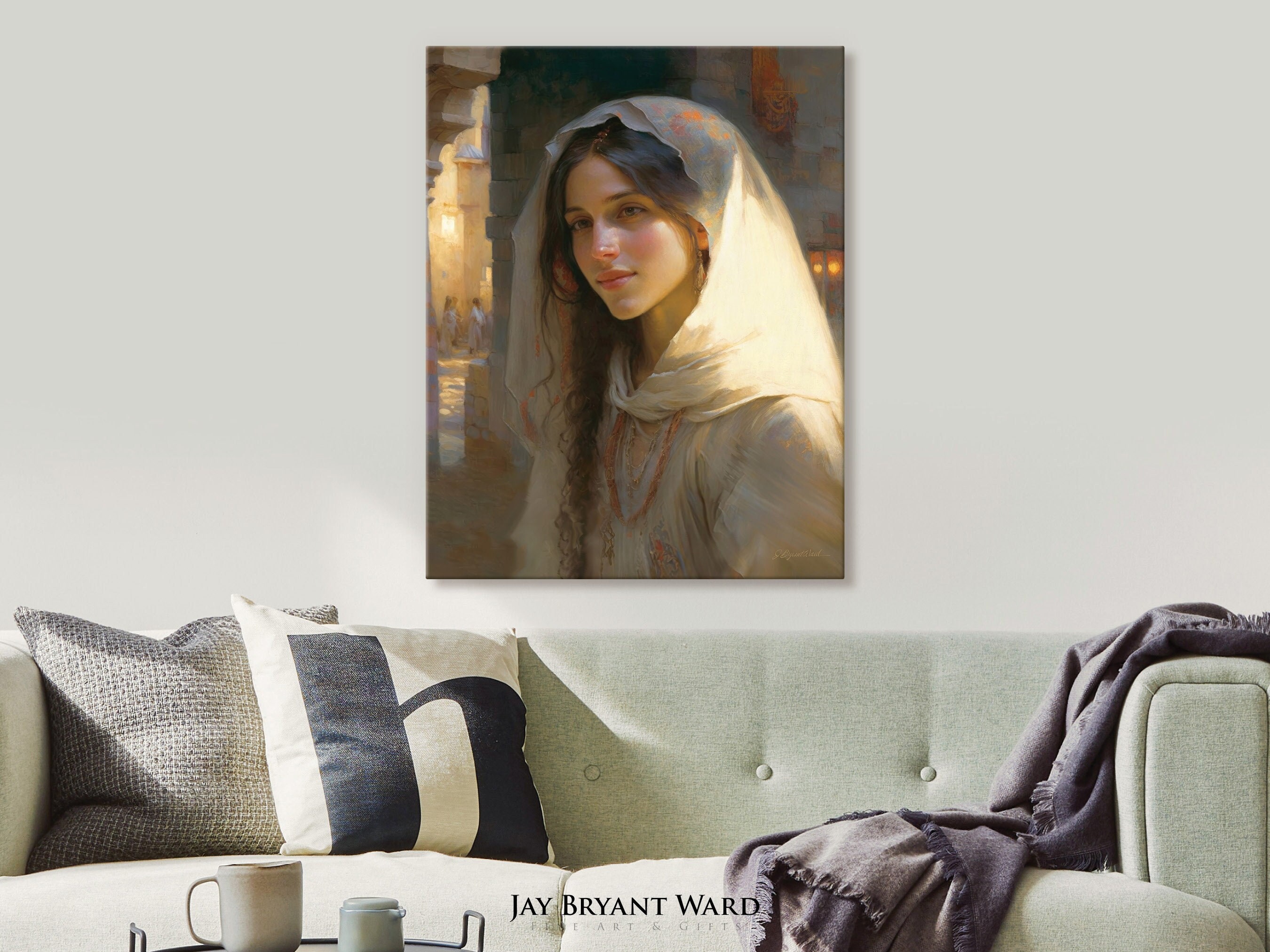 ART PRINT Mary Kept These Things by Jay Bryant Ward Framed - Etsy