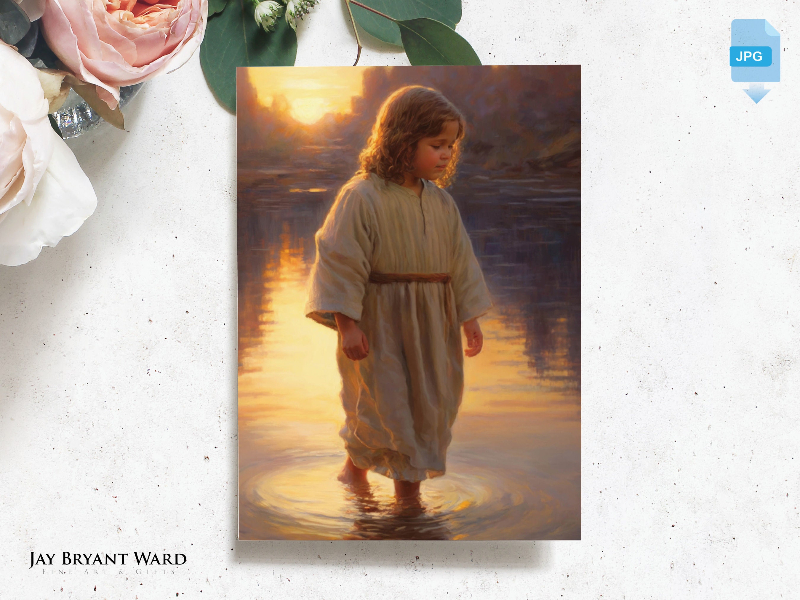 Young Jesus PRINTABLE Art DOWNLOAD - Beginning of Miracles by Jay ...