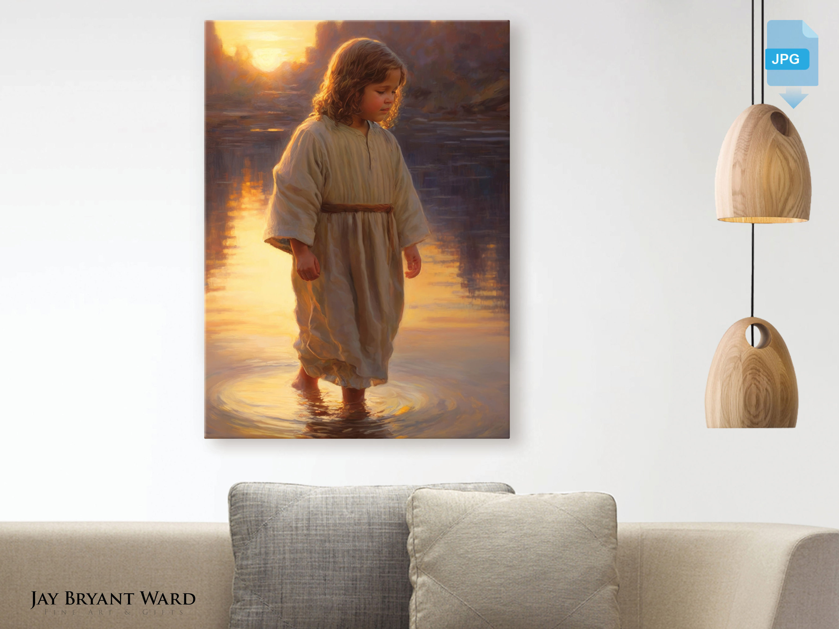Young Jesus PRINTABLE Art DOWNLOAD - Beginning of Miracles by Jay ...