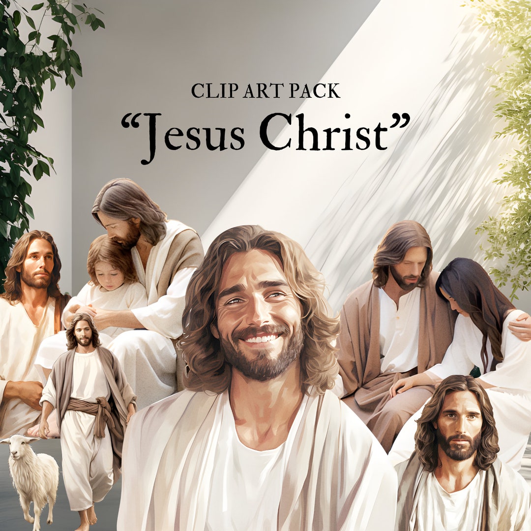 Jesus Christ Transparent Clip Art Pack Bible Christian - Etsy