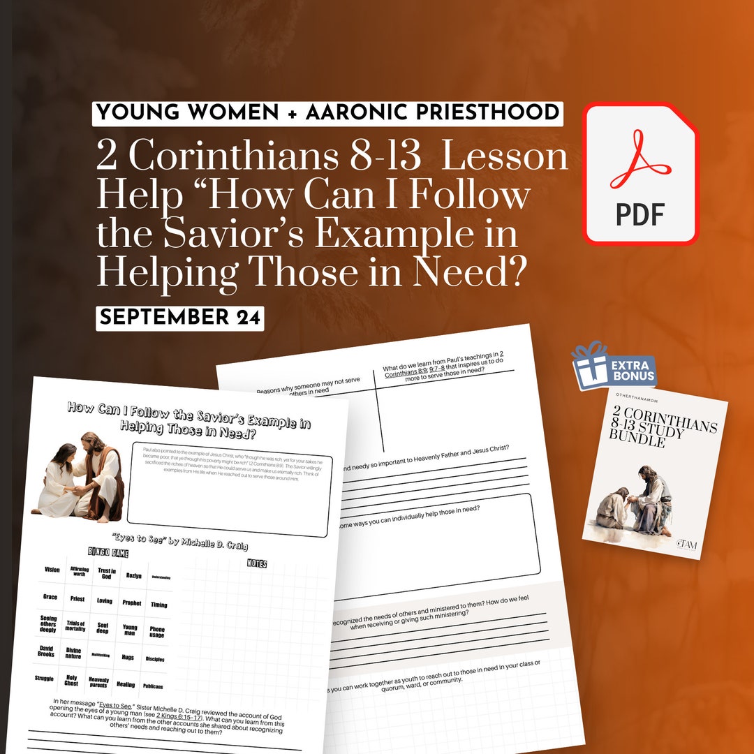 Come Follow Me Sunday School how Can I Follow the Saviors Example in ...