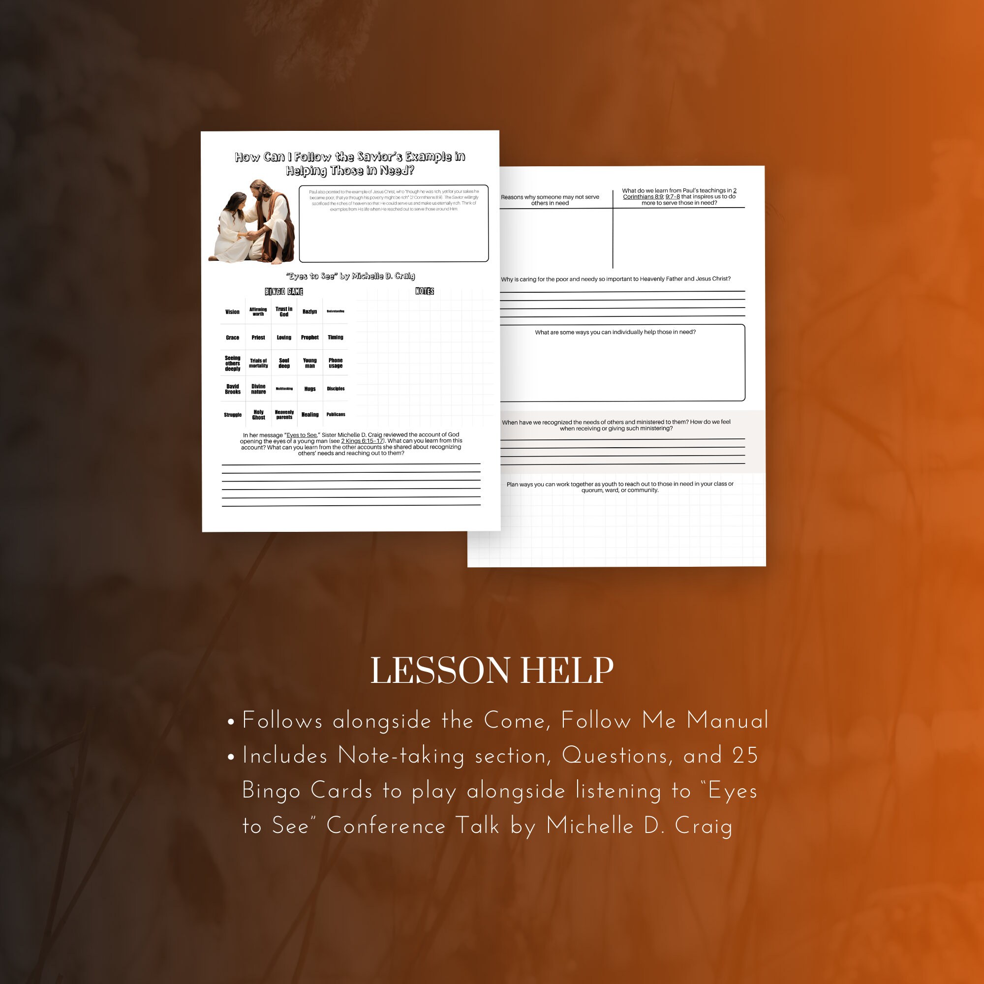 Come Follow Me Sunday School how Can I Follow the Saviors Example in ...