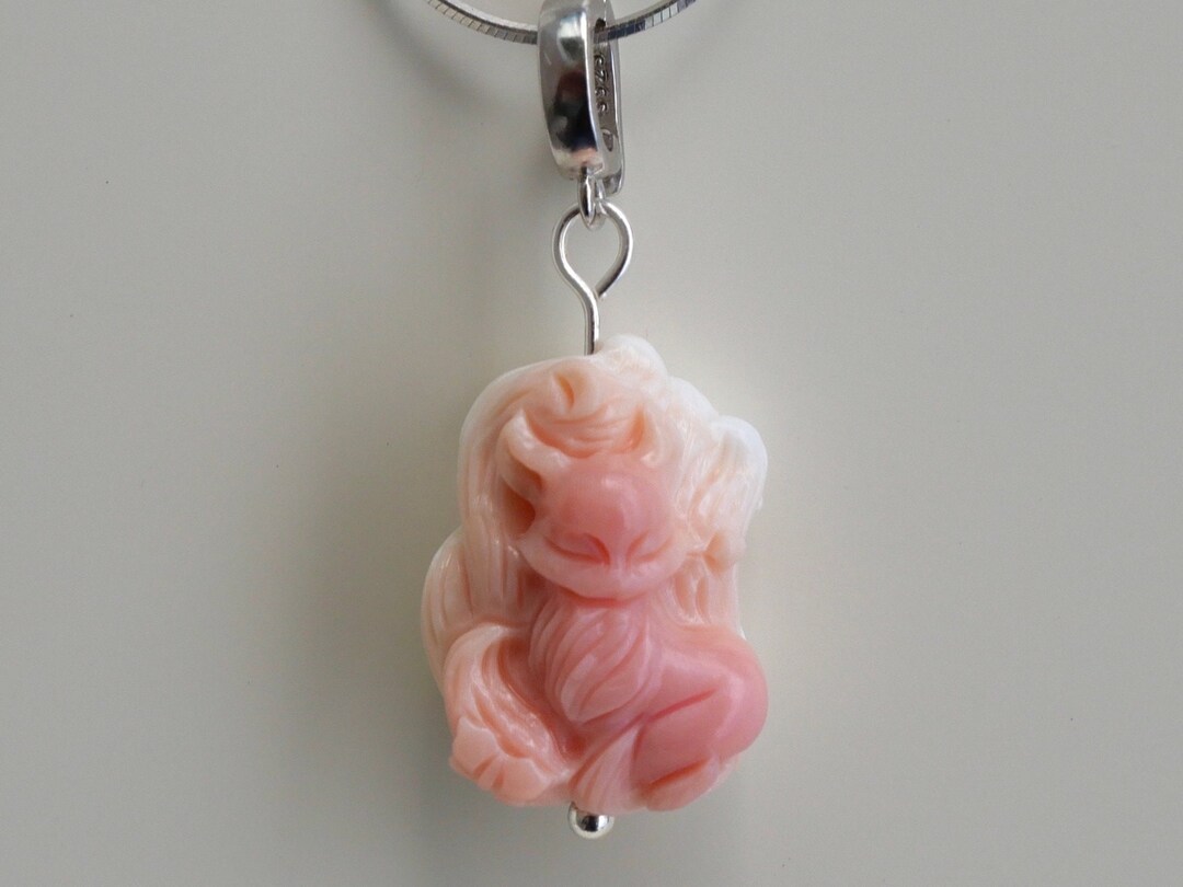 Feng Shui Collection |natural White & Pink Colors | Carved Natural ...
