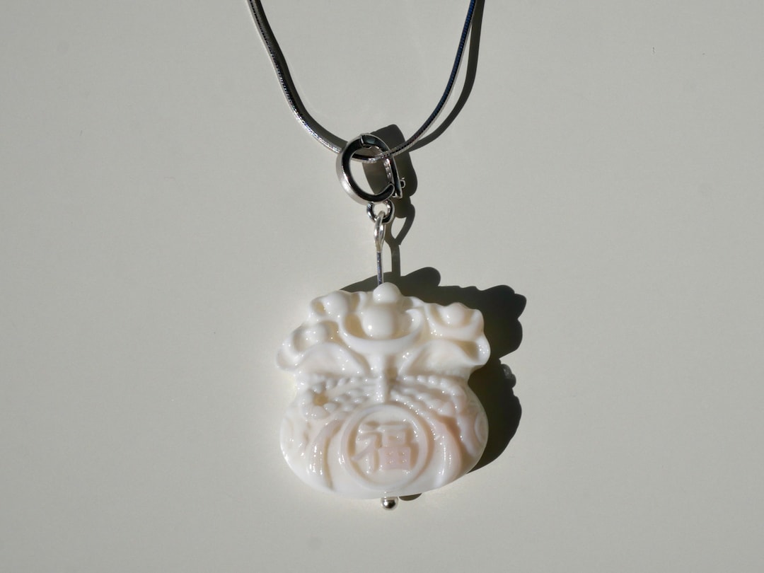 Feng Shui Collection | Natural Pink and White | Carved Natural Queen ...