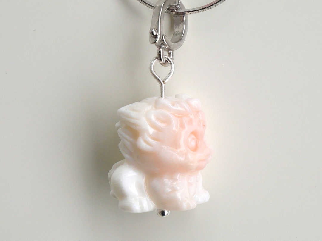 Fengshui Collection | Carved Natural White and Pink Queen Conch Shell ...