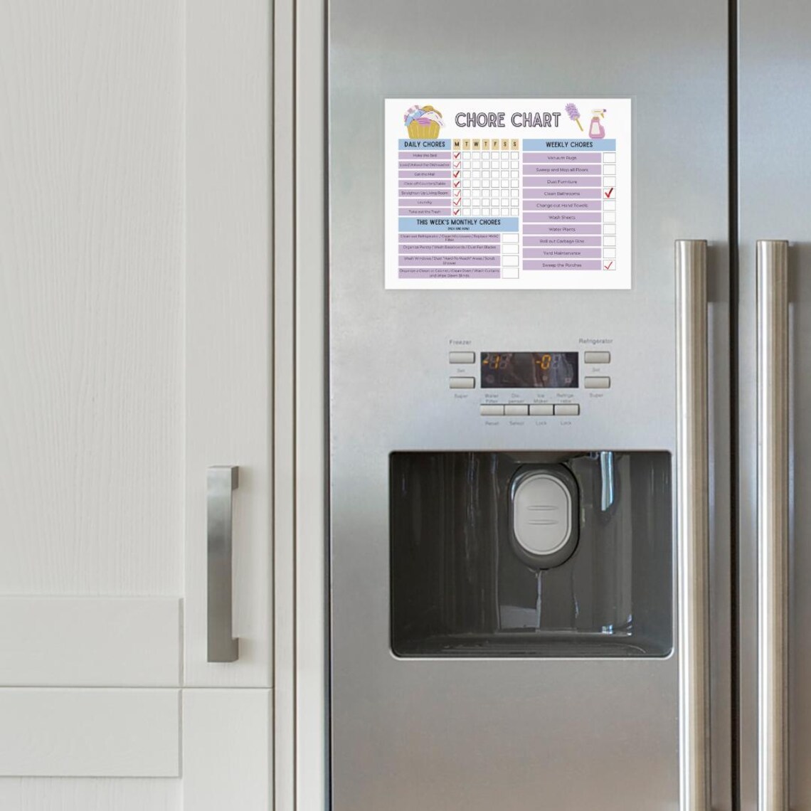 Daily/weekly/monthly Chore Chart for an Always Clean Home Ready-to ...
