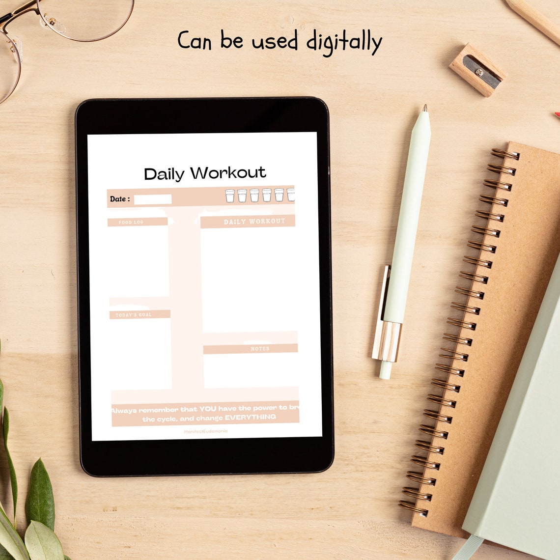 Fitness Planner Printable Sheet Digital PDF - Etsy