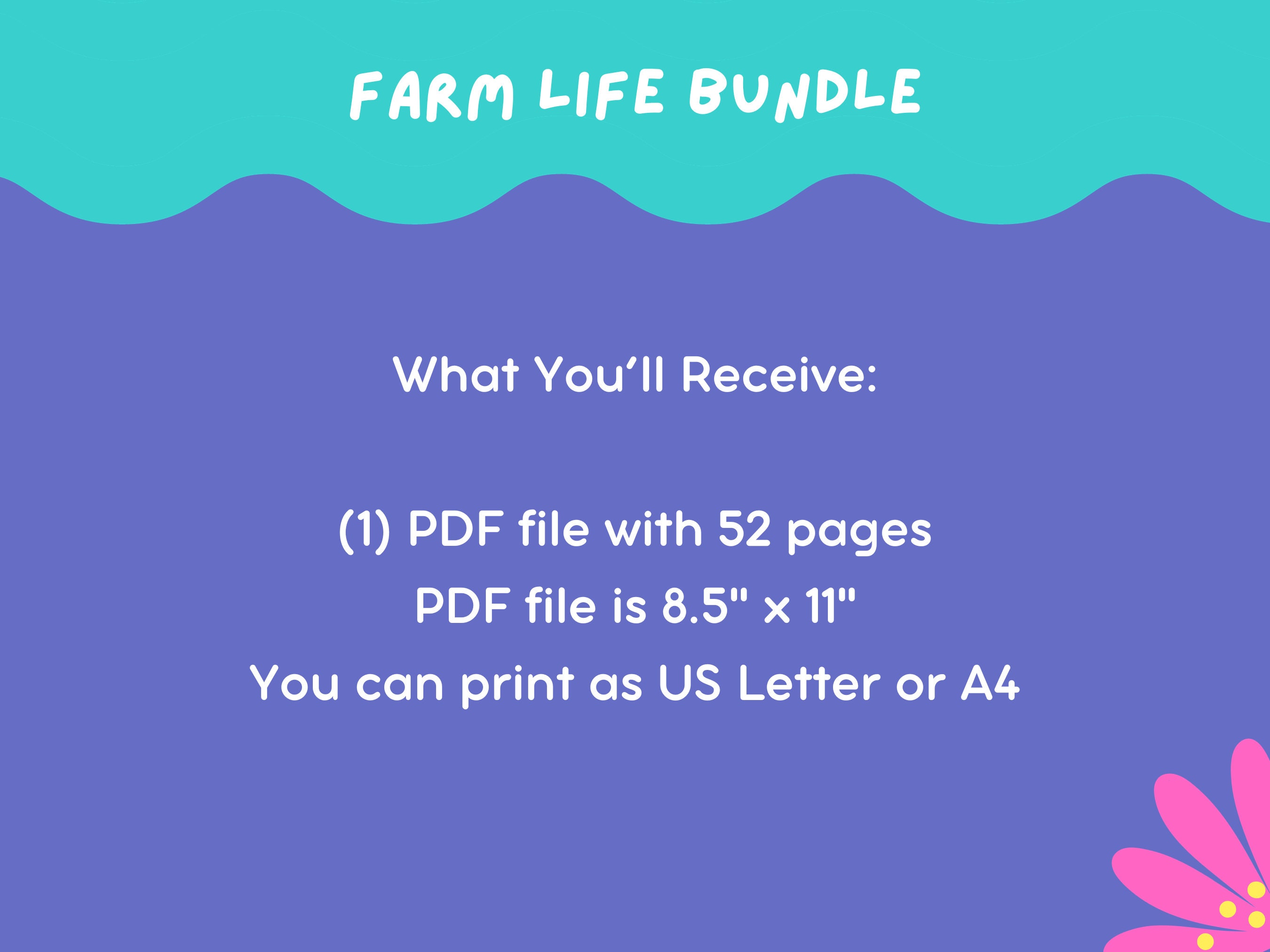 Farm Animal Coloring Pages, Bilingual Coloring Bundle, English Spanish ...