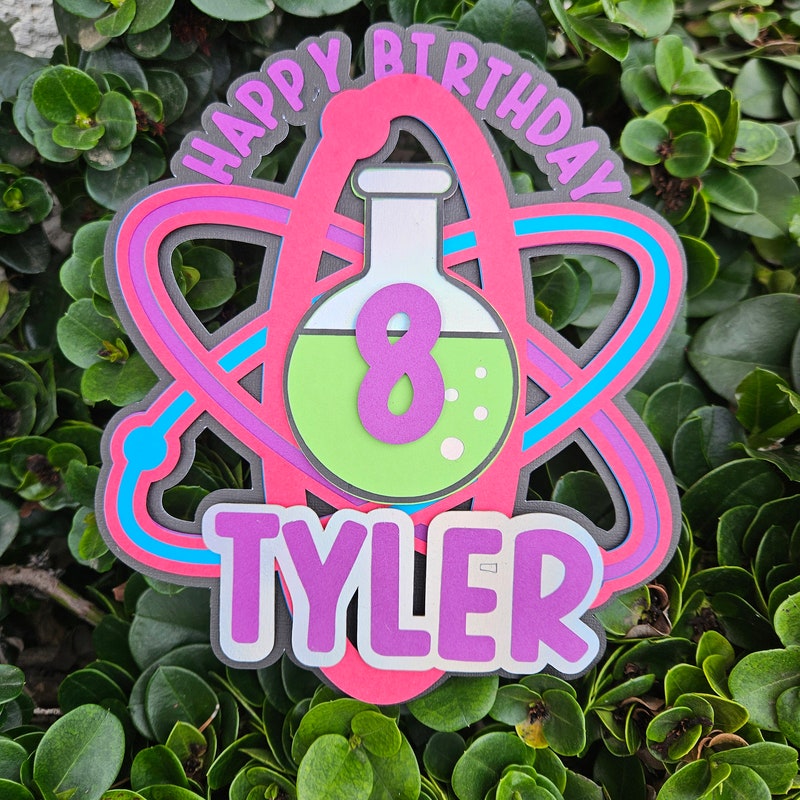 Science Cake Topper - Etsy