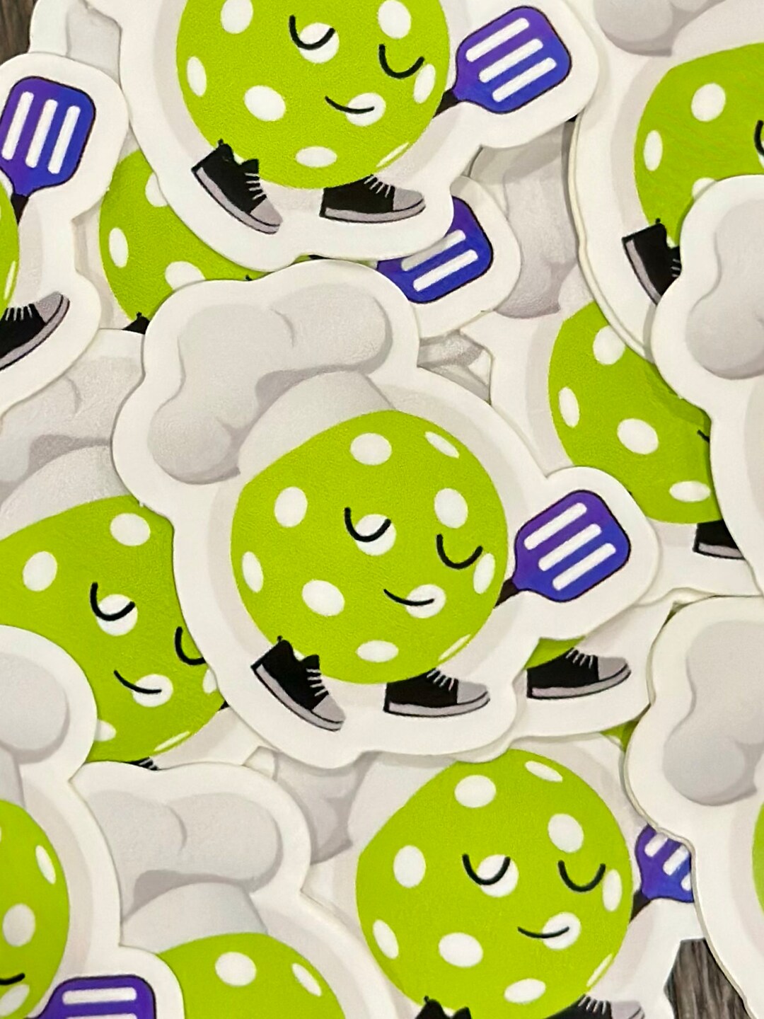 Pickleball Sticker Kitchen Chef Pickles Cute Pickleball Vinyl Sticker ...