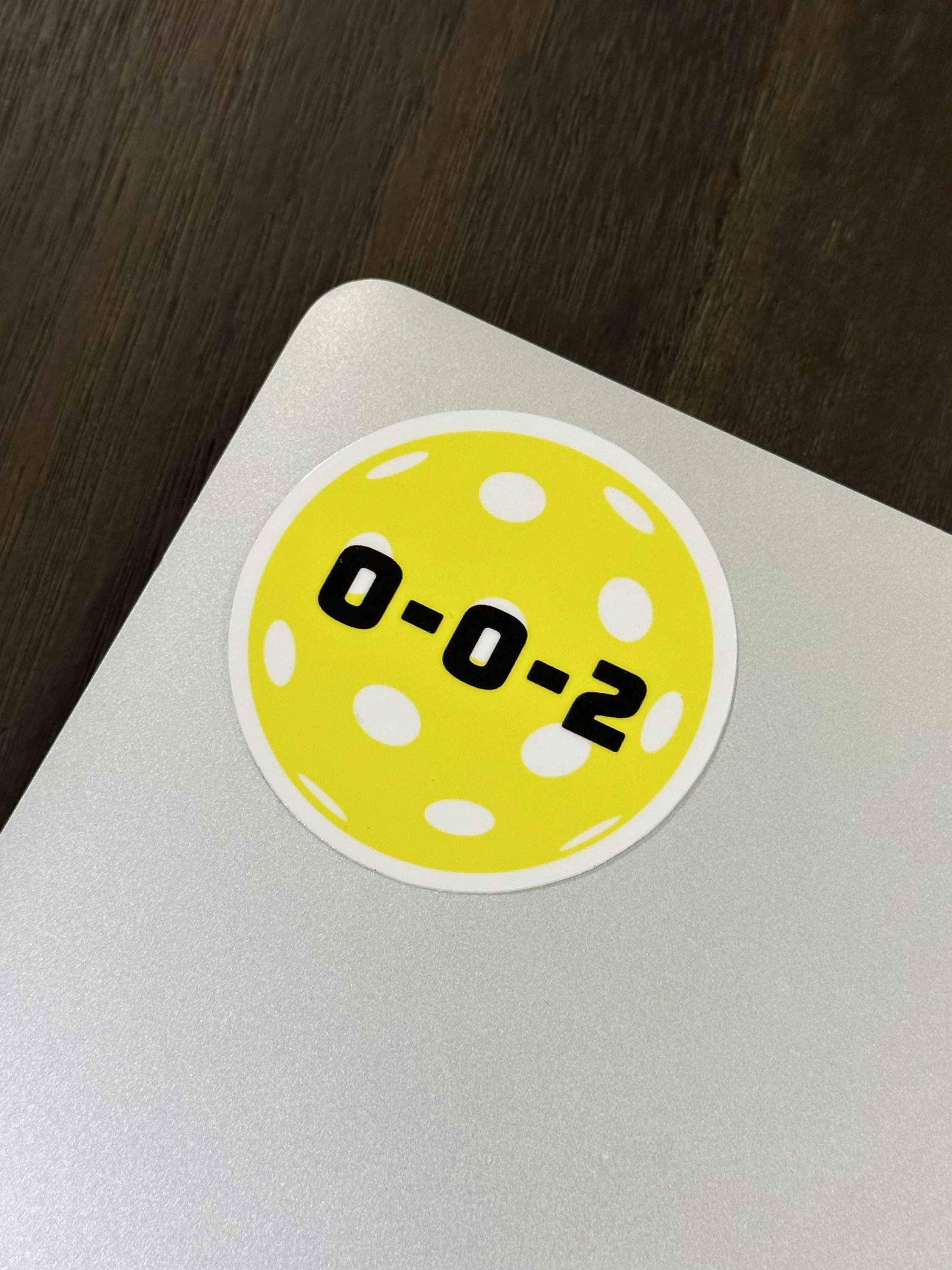 Pickleball Sticker | 002 Yellow Pickleball for Laptop, Water Bottle ...