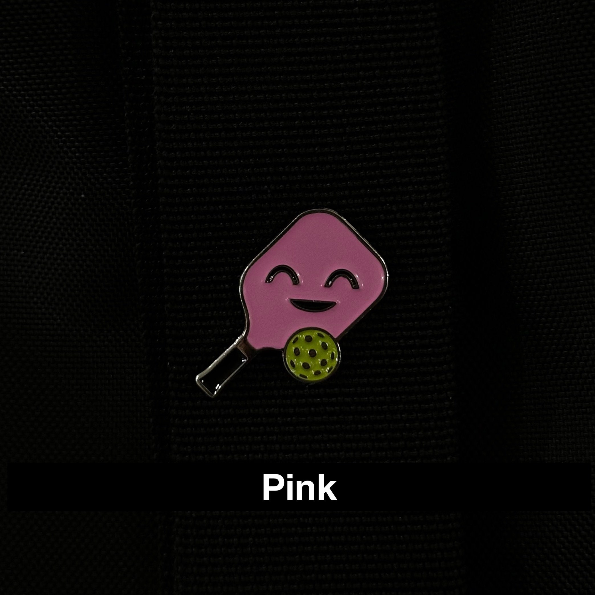 Pickleball Enamel Pin - Happy the Paddle - Cute Pickleball Gift ...