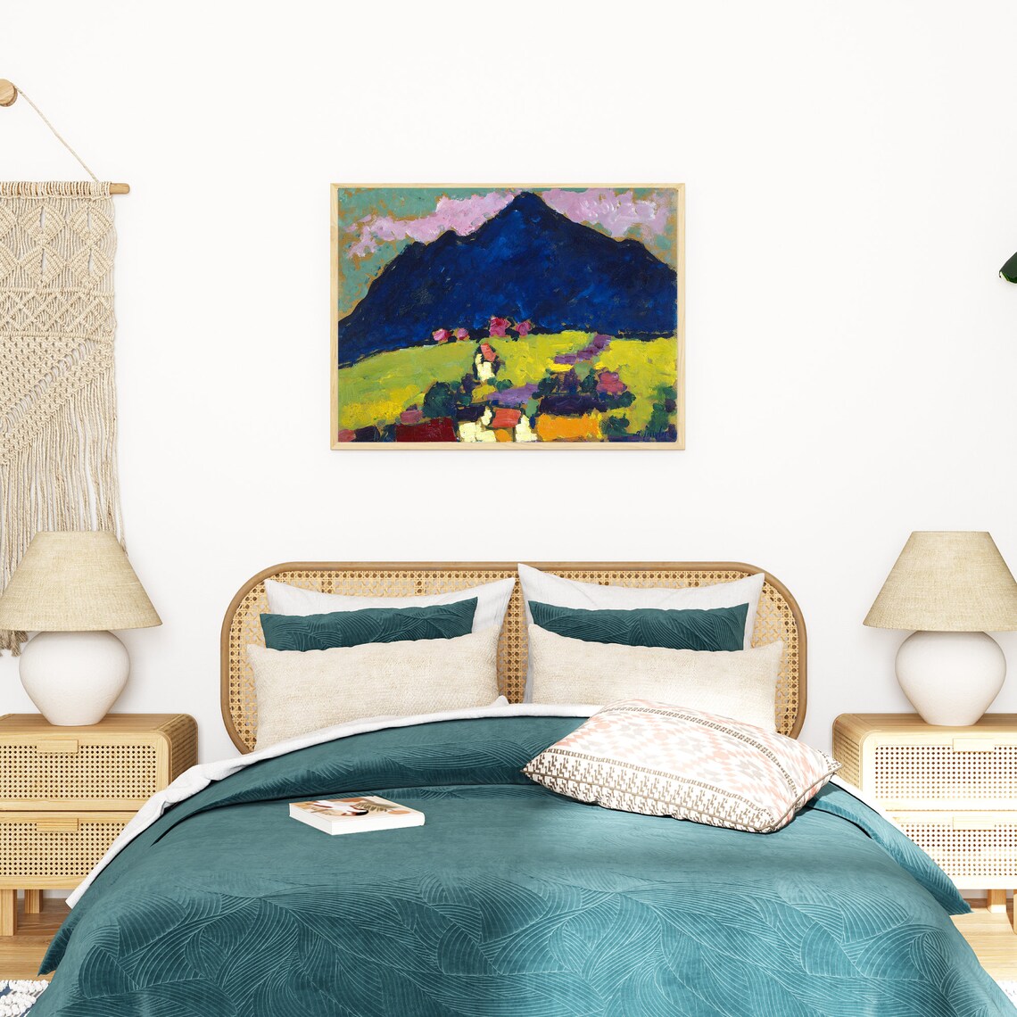 Vintage Expressionist Mountain Painting Digital Download Mountain Wall ...