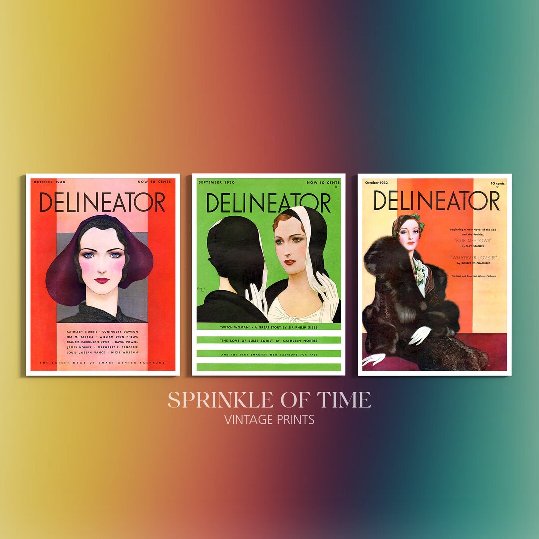 Vintage Art Deco Digital Art Collection | 1920s | Delineator Magazine ...