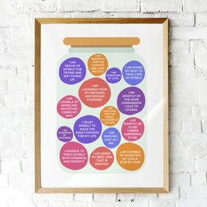 Positive Affirmation Poster: Instant Download & Printable Handout - CBT ...